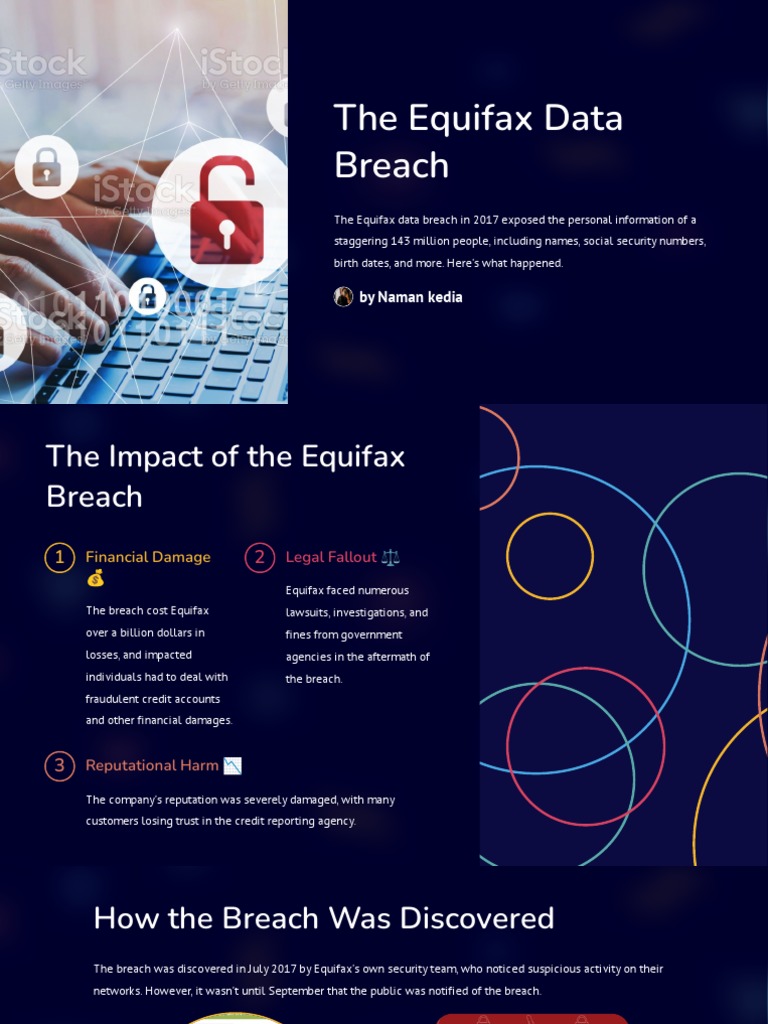Equifax 2017 Data Breach Impact | PDF | Finance & Money Management | Law