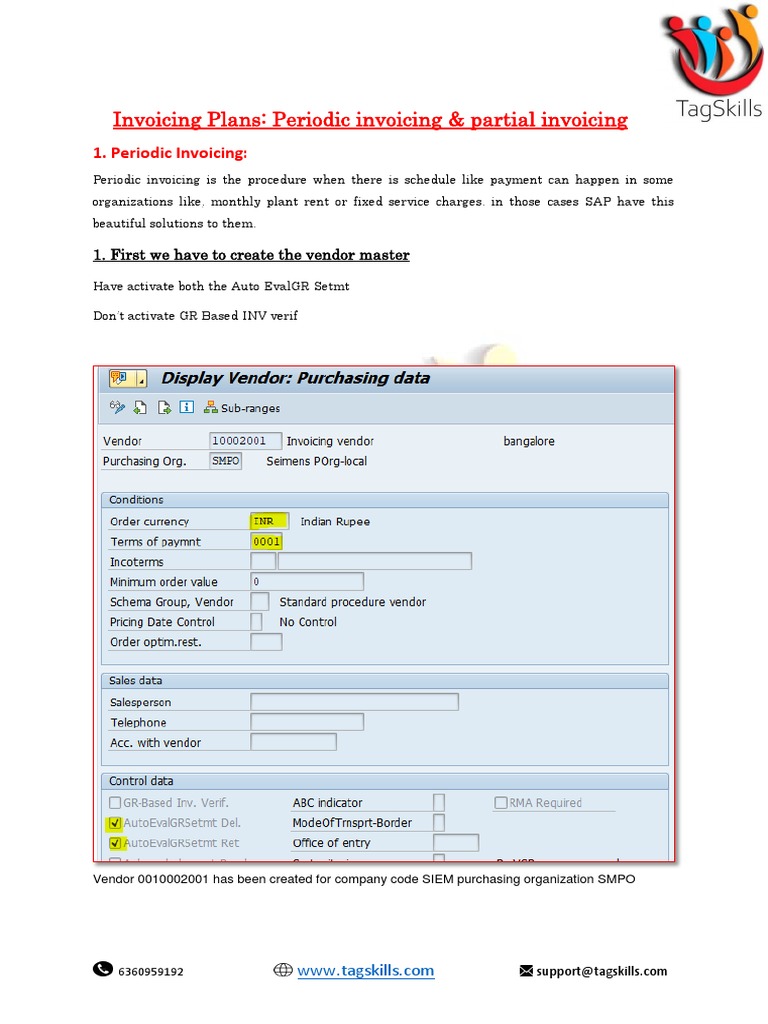 Invoice Planning in SAP MM | PDF | Invoice | Accounting