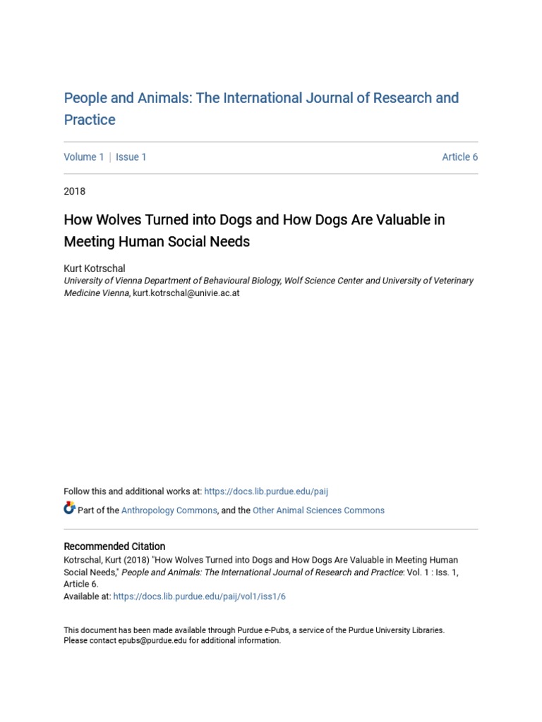 The Alliance Between Humans and Wolves - Dogs | PDF | Dogs | Human