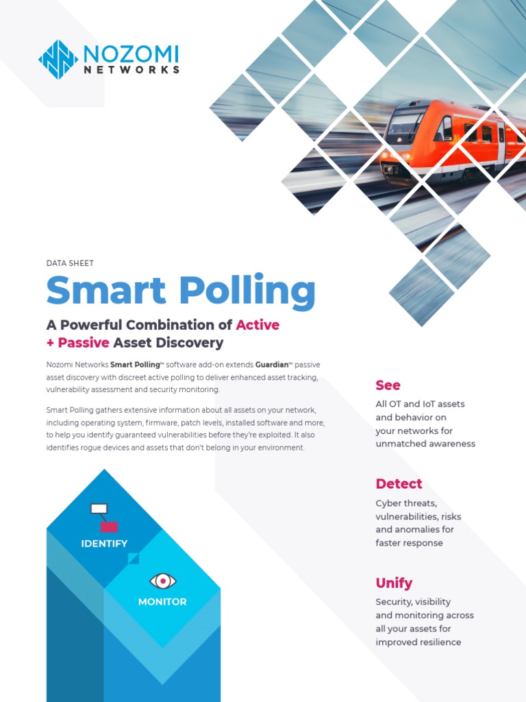 Nozomi Networks Smart Polling Data Sheet | PDF | Internet Of Things | Security