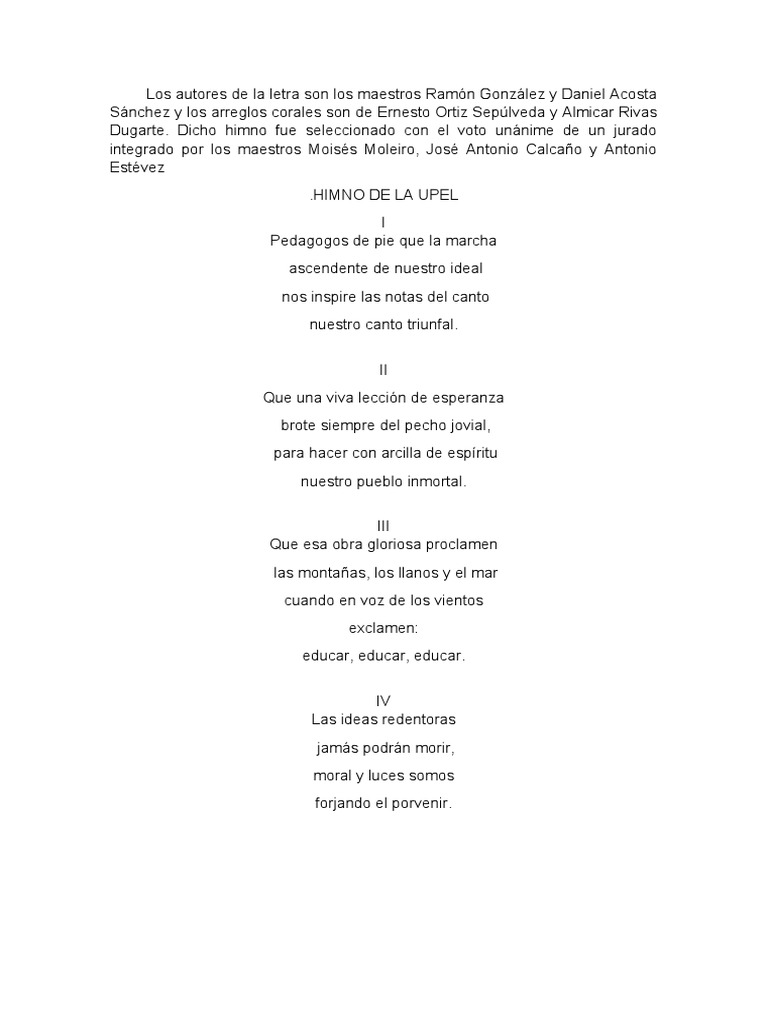 Himno Upel | PDF