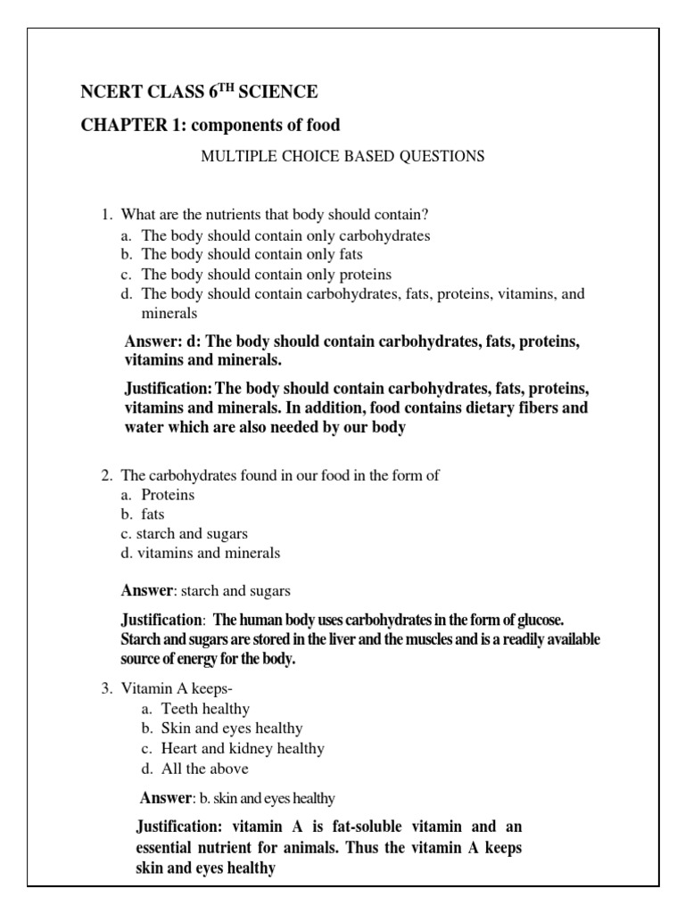 MCQ 3 | PDF | Vitamin | Diet & Nutrition