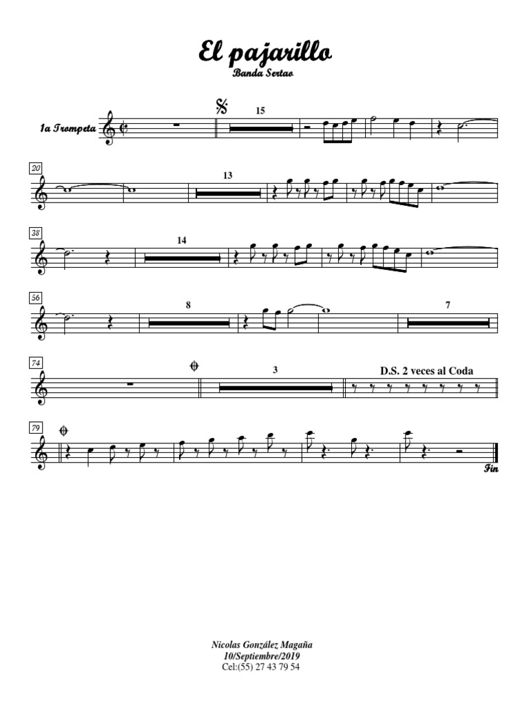 El Pajarillo - Banda Sertao | PDF