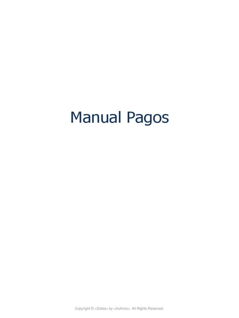 Manual Pagos | PDF | Informática | Software