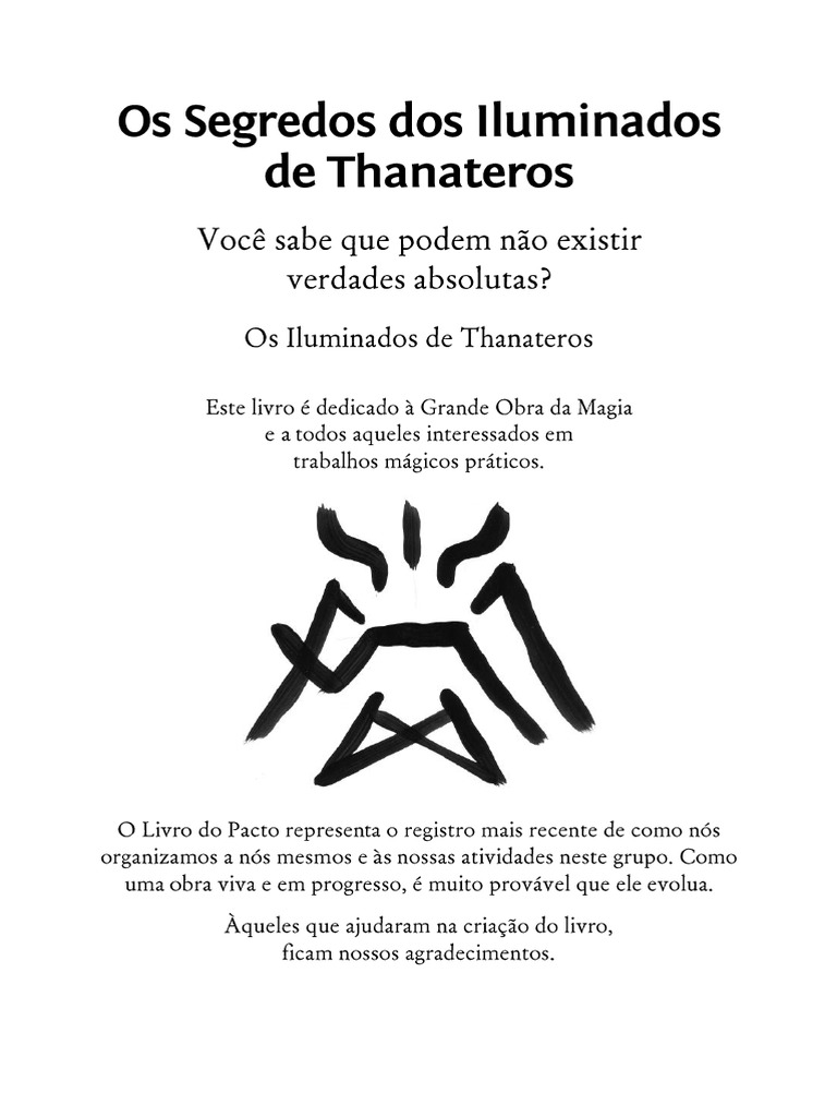 Os Segredos Dos Iluminados de Thanateros | PDF