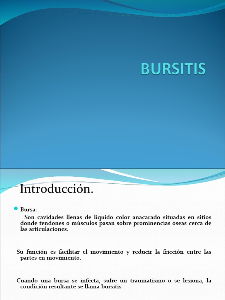 Bursitis | PDF | Hombro | Codo