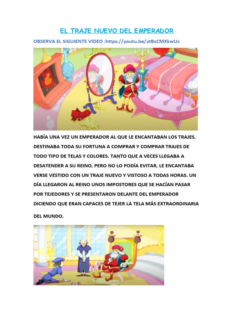 El Traje Nuevo Del Emperador | PDF