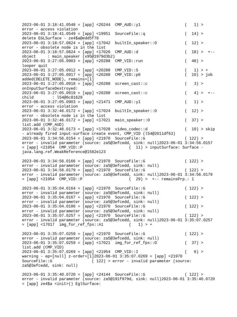 Usb Cam Log | PDF | Computing | Computer Programming