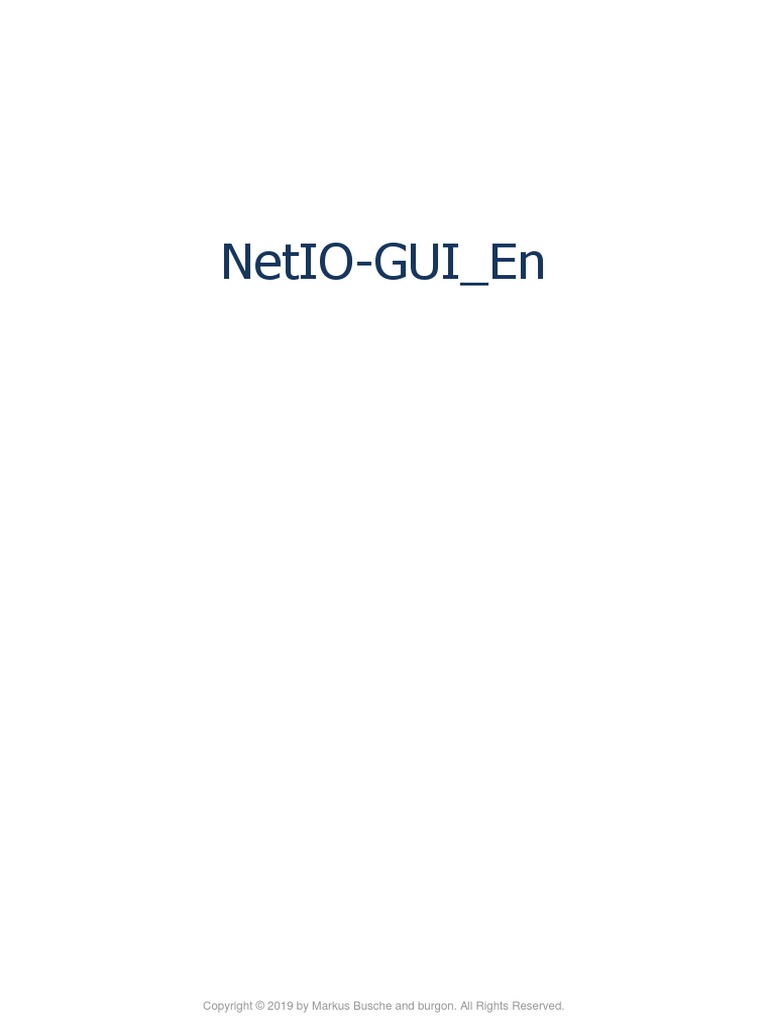 NetIO-GUI en | PDF | Microsoft Windows | Command Line Interface