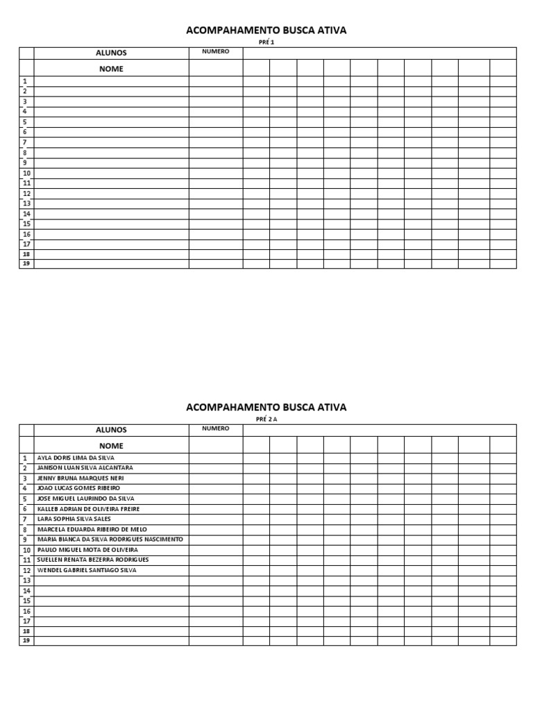 Busca Ativa Geral | PDF