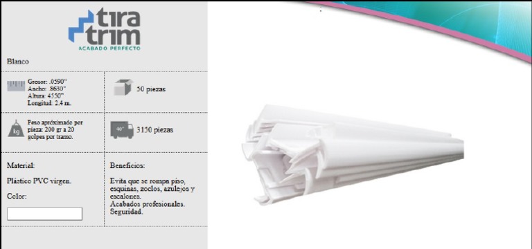 Tira Trim PVC | PDF