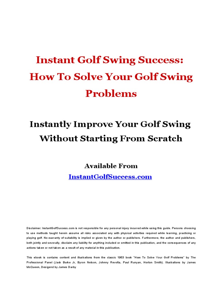 Instant Golf Swing Success How To Solve Your Golf Swing Pdfdrive