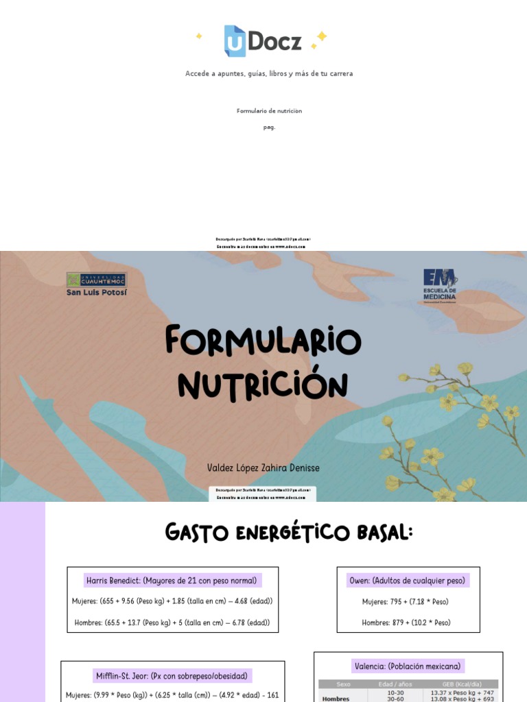 Formulario de Apoyo Nutri | PDF