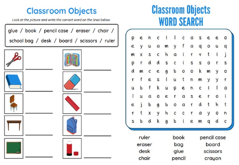 Classroom Objects | PDF