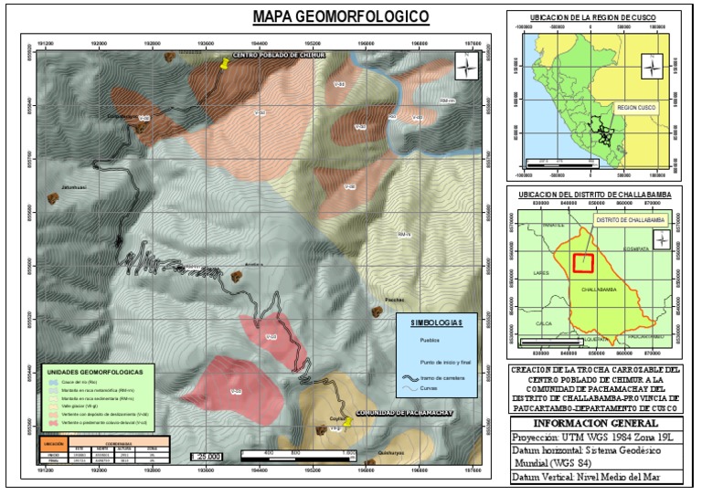 Mapa Geomorfologico de Chimur | PDF
