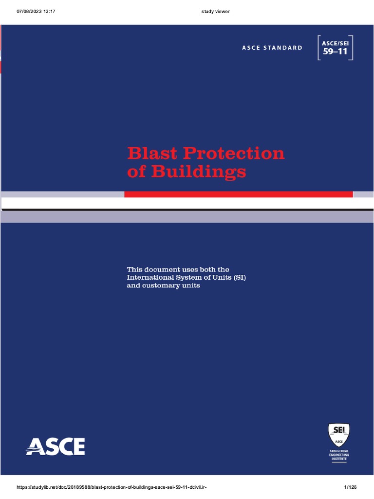 Blast Protection of Buildings ASCE-SEI 59-11 Dcivil | PDF