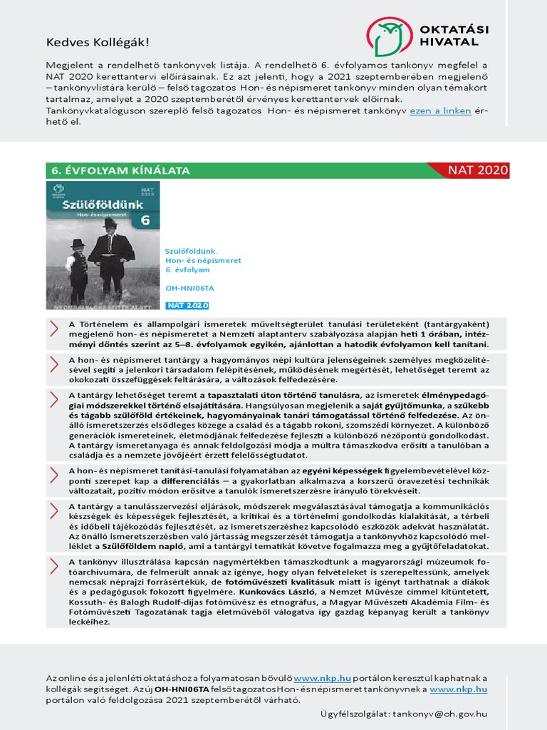 Hon Es Nepismeret Felso Rendeleshez | PDF