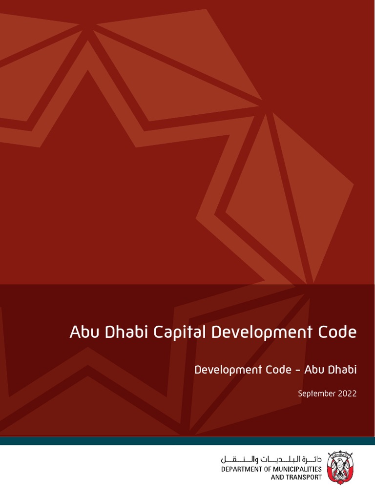 Abu Dhabi Capital Development Code | PDF | United Arab Emirates