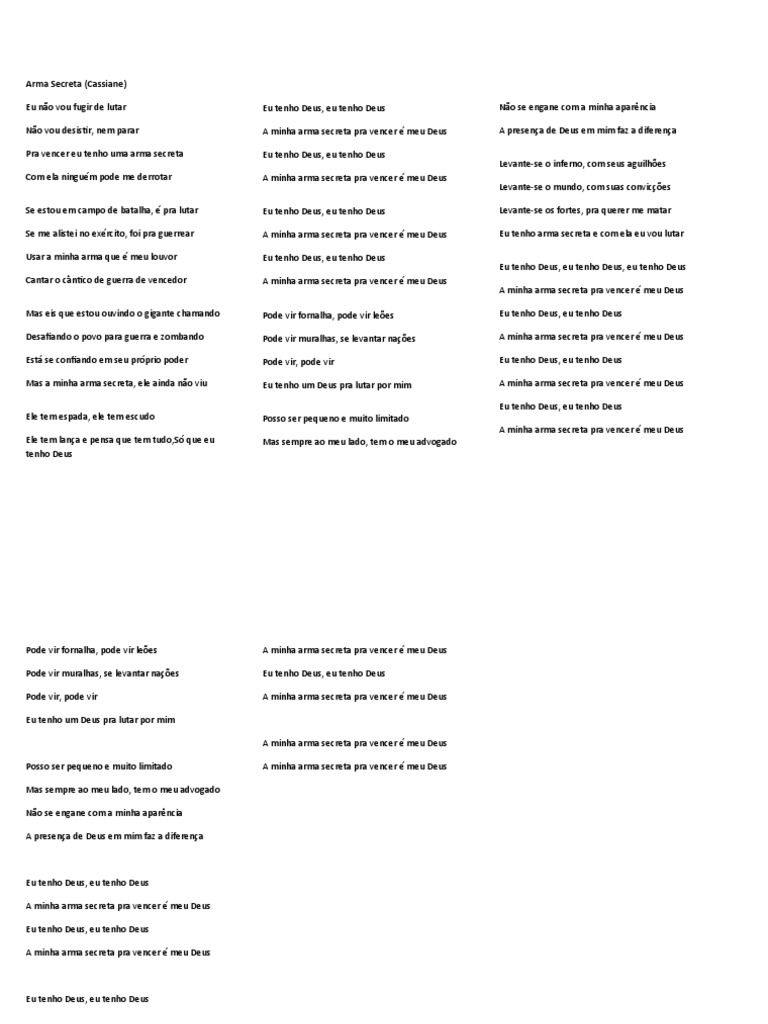 Arma Secreta | PDF | Deus