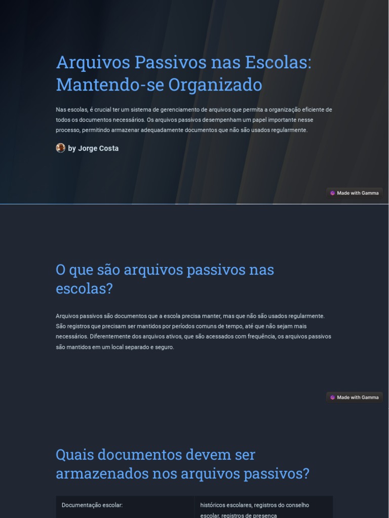 arquivo passivo | PDF