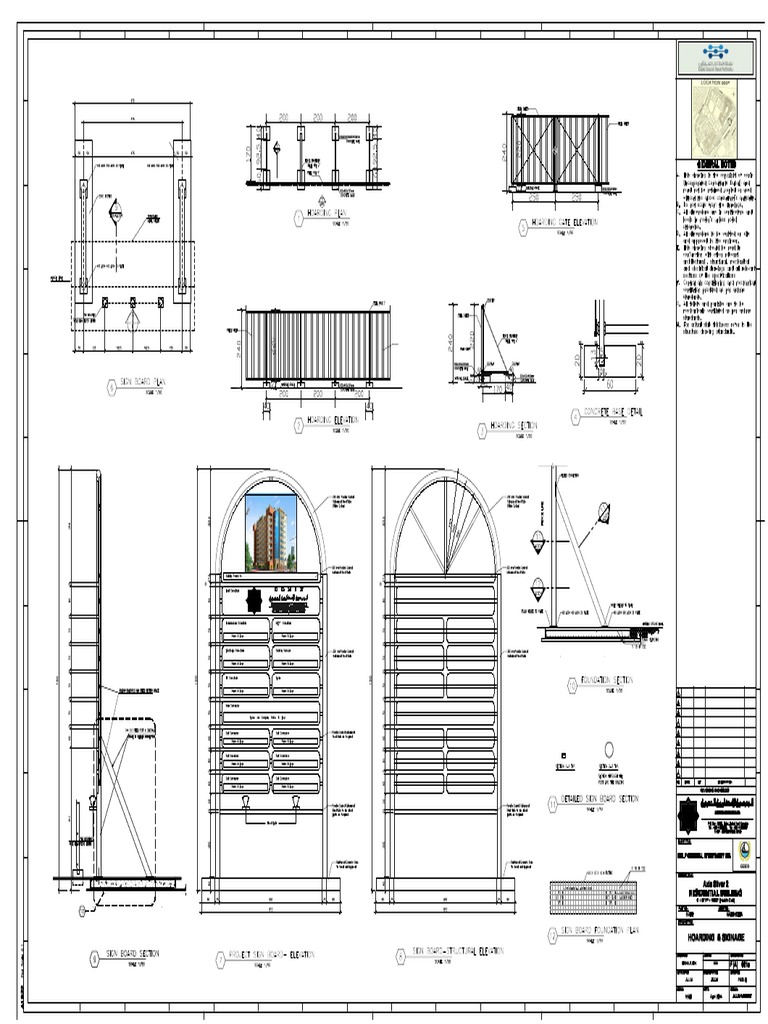 A001d-001e SITE HORDING AND SIGNAGE-A001e - HOARDING&SIGNAGE | PDF