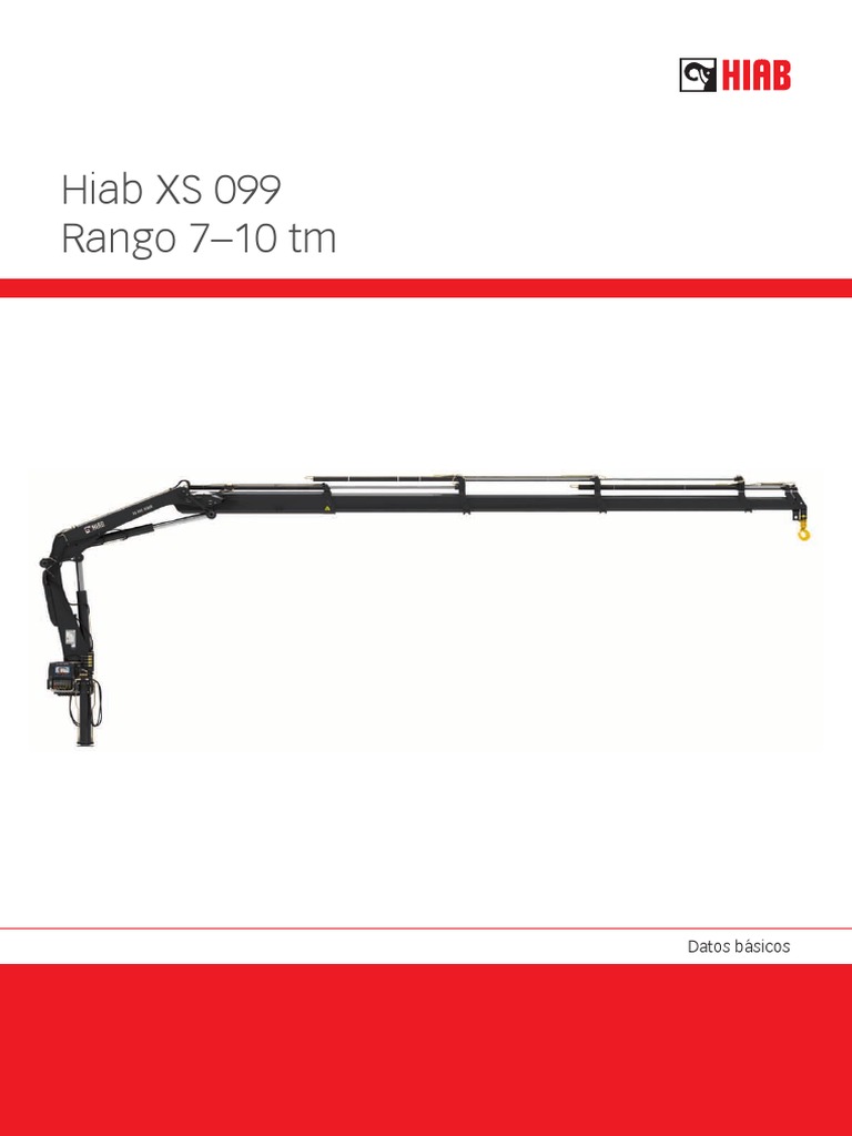 Hiab XS 099 Rango 7-10 TM: Datos Básicos | PDF