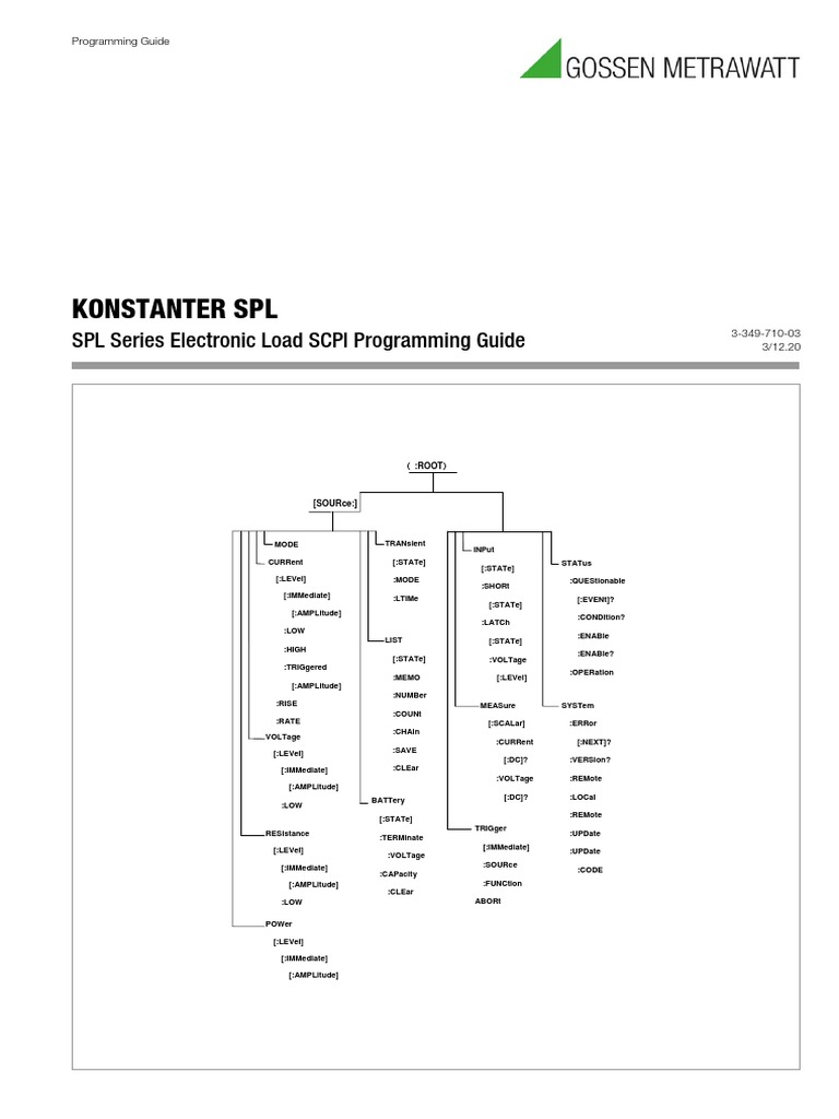 SPL Series Scpi Programming Guide SB - GB | PDF | Computing | Computer ... SPL Series Scpi Programming Guide SB - GB | PDF | Computing | Computer ...