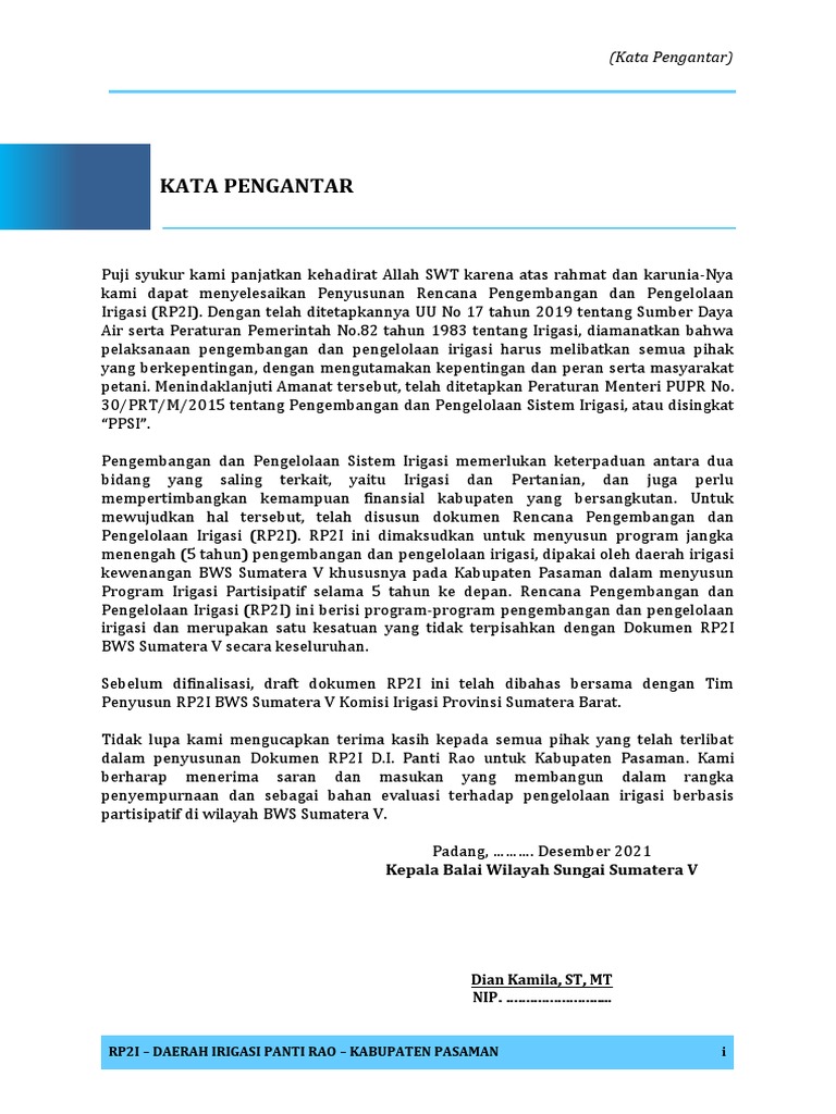 01 Pengantar Dafis Rp2i Pasaman | PDF