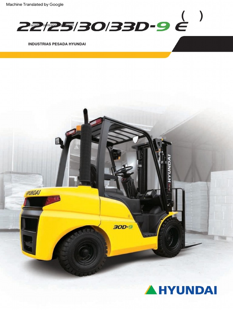 Montacargas Hyundai 25-D9 | PDF