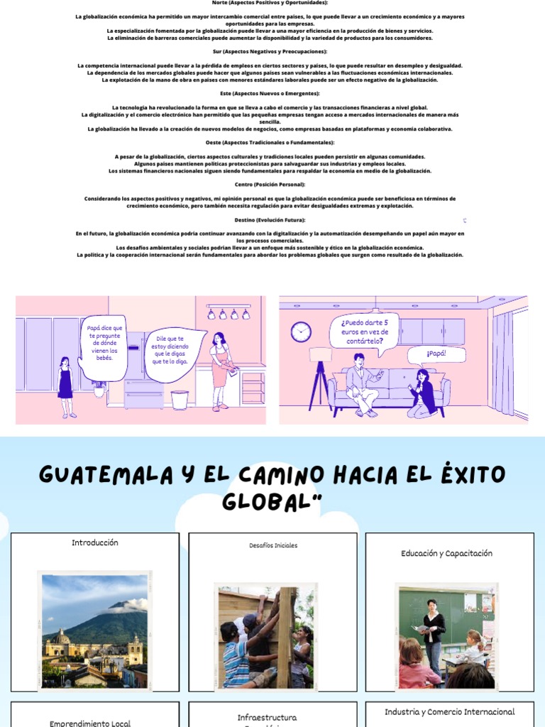 Tira Cómica Con 6 Viñetas Rosa y Morado Familia | PDF