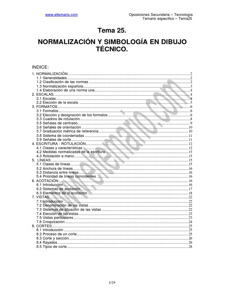 Simbologia Dibujo Tecnico | PDF