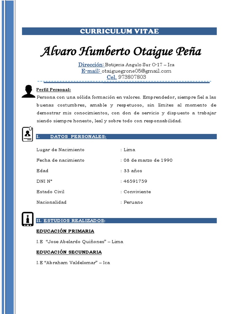 CV - Alvaro | PDF