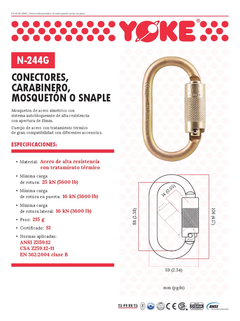 Ficha N-244G YOKE | PDF