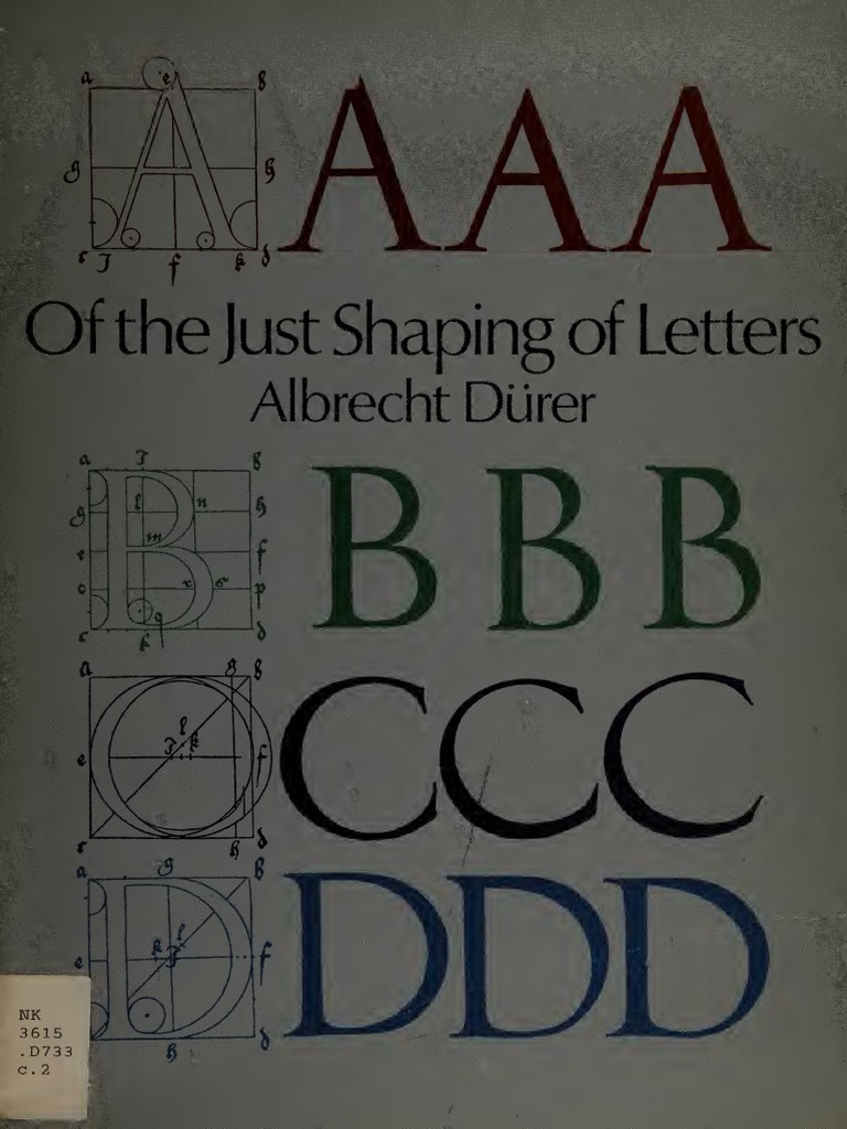 Of The Just Shaping of Letters - Durer, Albrecht | PDF | Angle | Circle
