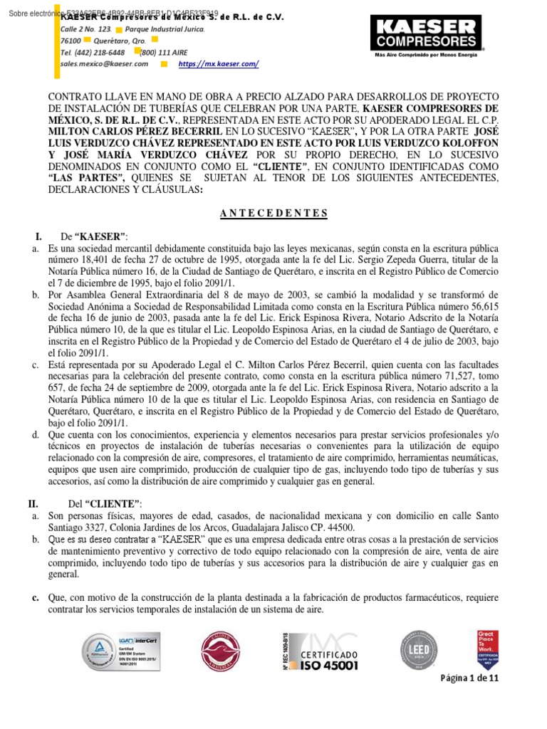 Kaeser-Llave en Mano Sep 2021 Def (4658663) (1) PDF-firmado (4701907) | Descargar gratis PDF ...