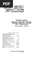 John Deere S550STS, S660STS, S670STS, S680STS, S685STS, S690STS Combine ...