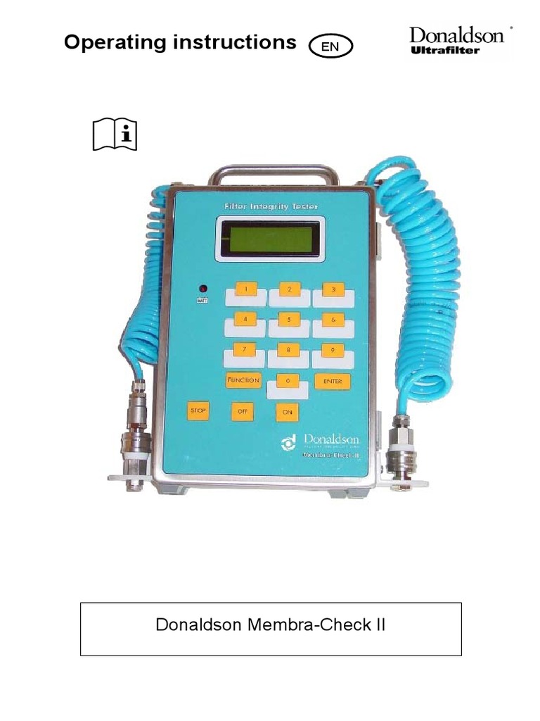 Membra-Check II Manual EN Rev00 141111 | PDF | Calibration | Personal ...