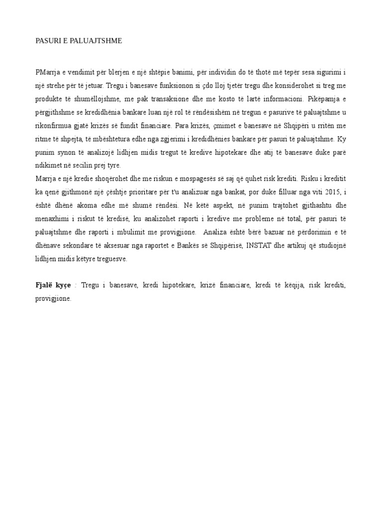 Pasuri e Paluajtshme | PDF