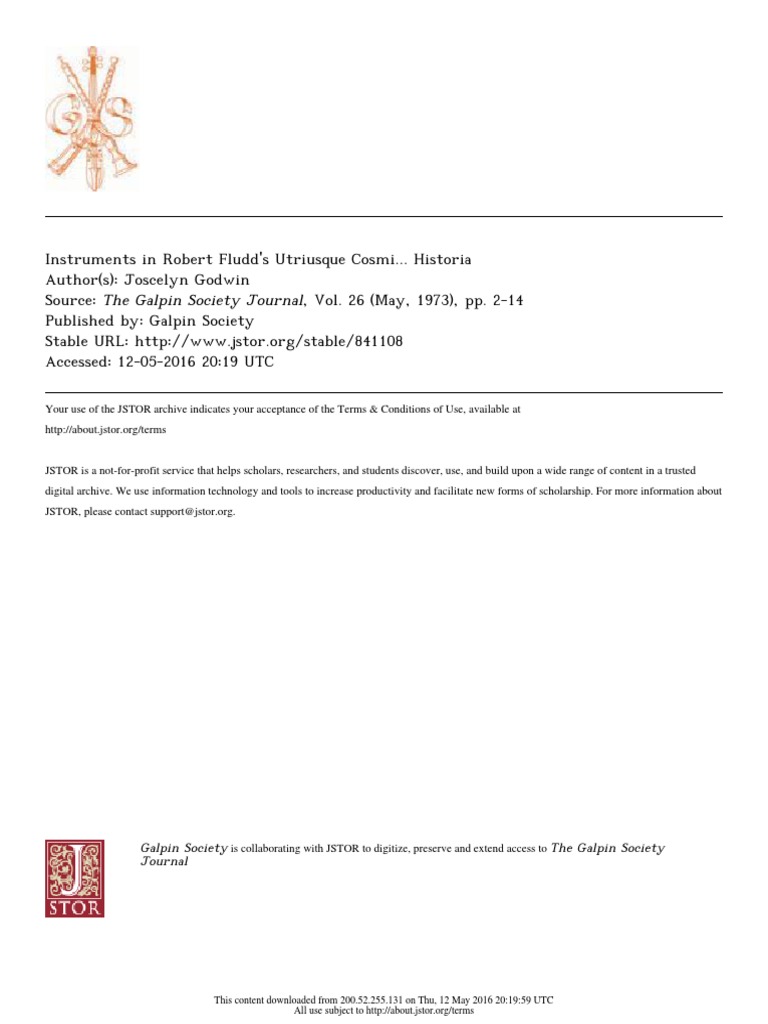 Fludd's Musical Instruments | PDF | Musical Instruments | Music Technology