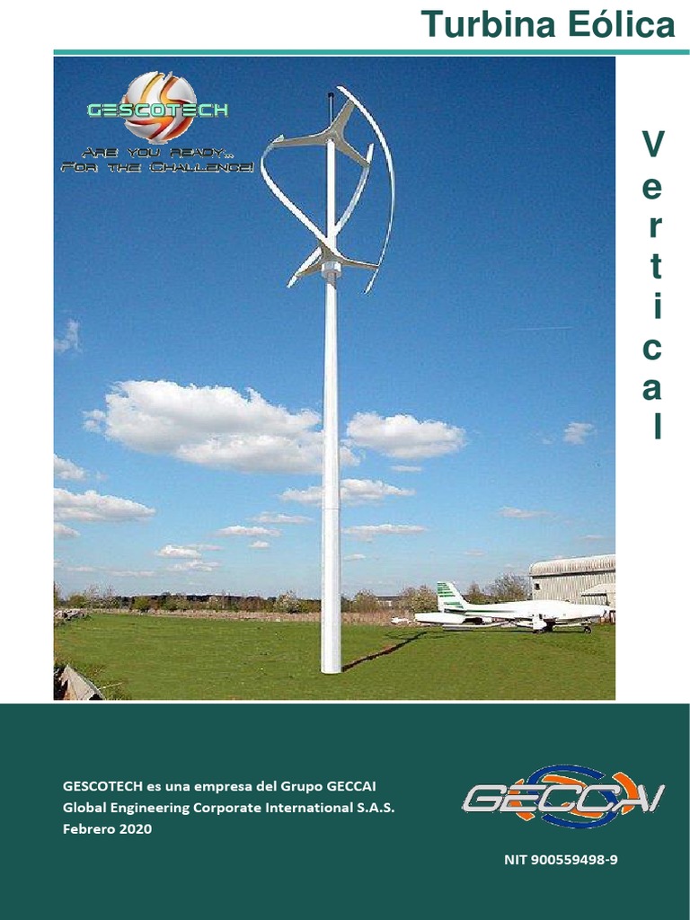 Tipos de Turbinas Eólicas Verticales | PDF | Turbina eólica | Turbina