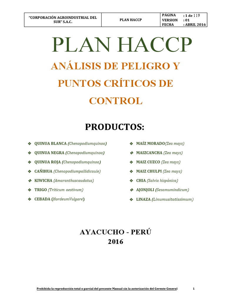 Haccp Cas | PDF