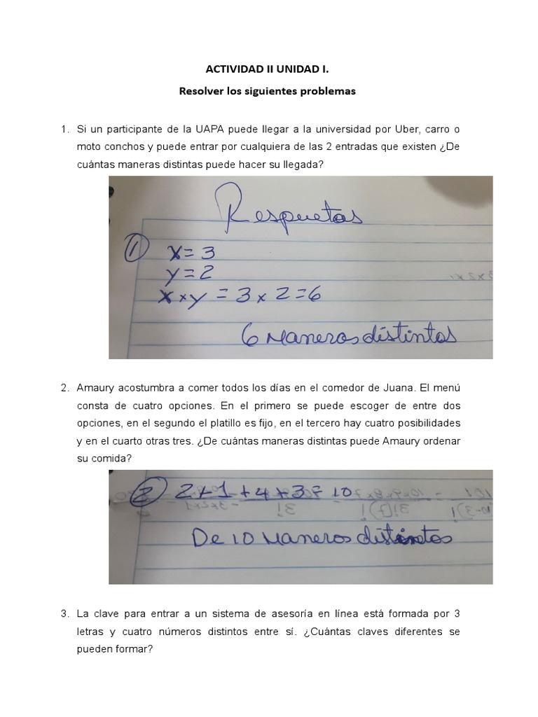 Problemas de Combinatoria y Permutaciones | PDF