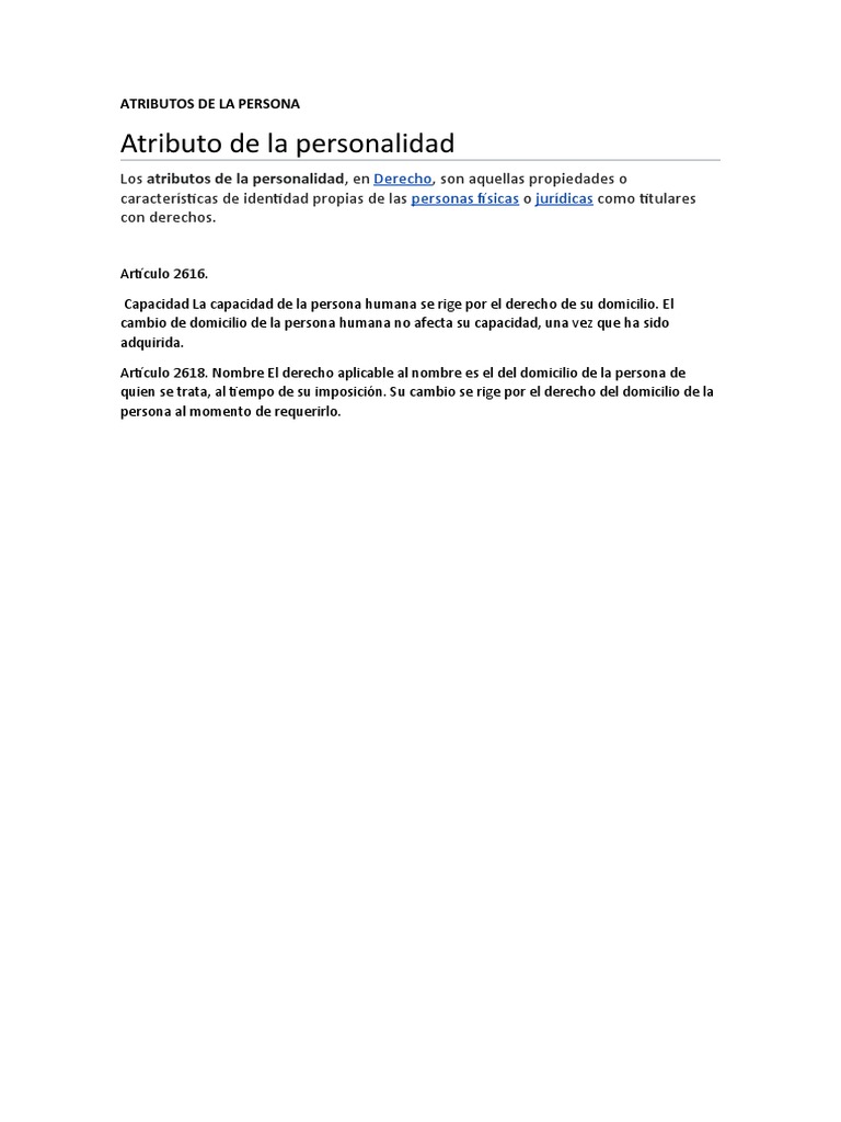 Atributos de La Persona | PDF Atributos de La Persona | PDF