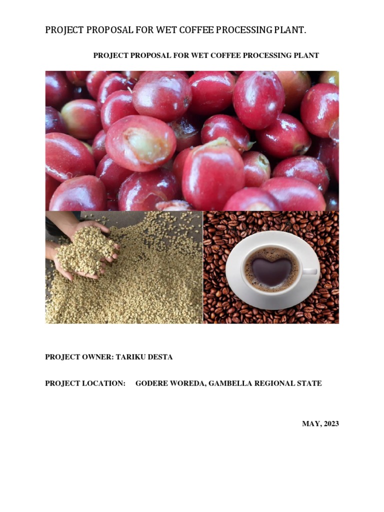 Gambella Wet Coffee Processing Proposal | PDF | Coffee | Economies