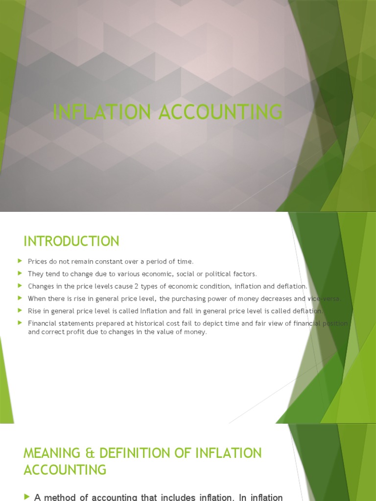 Inflation Accounting: Methods & Impacts | PDF | Cost Of Goods Sold ...
