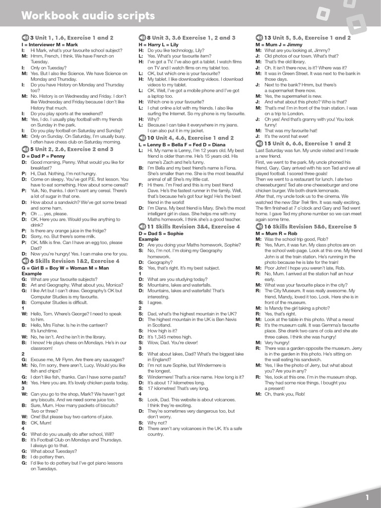 gg2 WB Audio Script | PDF