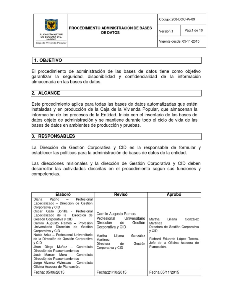 9 208 DGC PR 09 ADMINISTRACION - DE - BASES - DE - DATOS | PDF ...