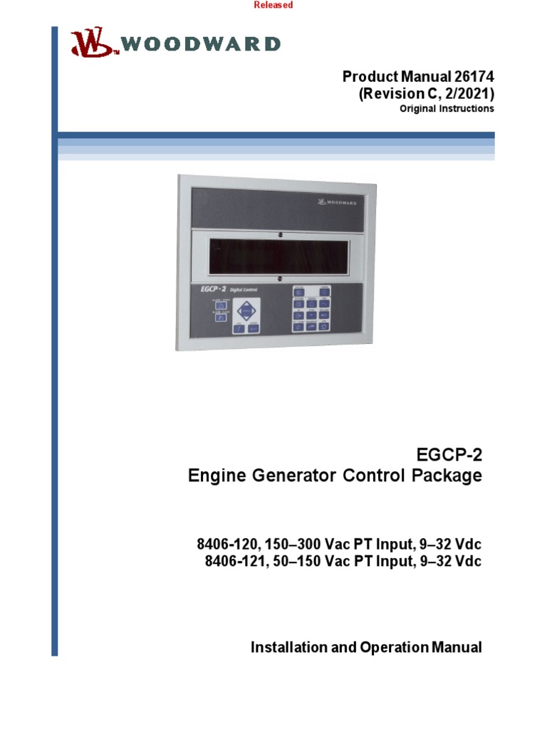 EGCP-2 Installation and Operation Manual | PDF