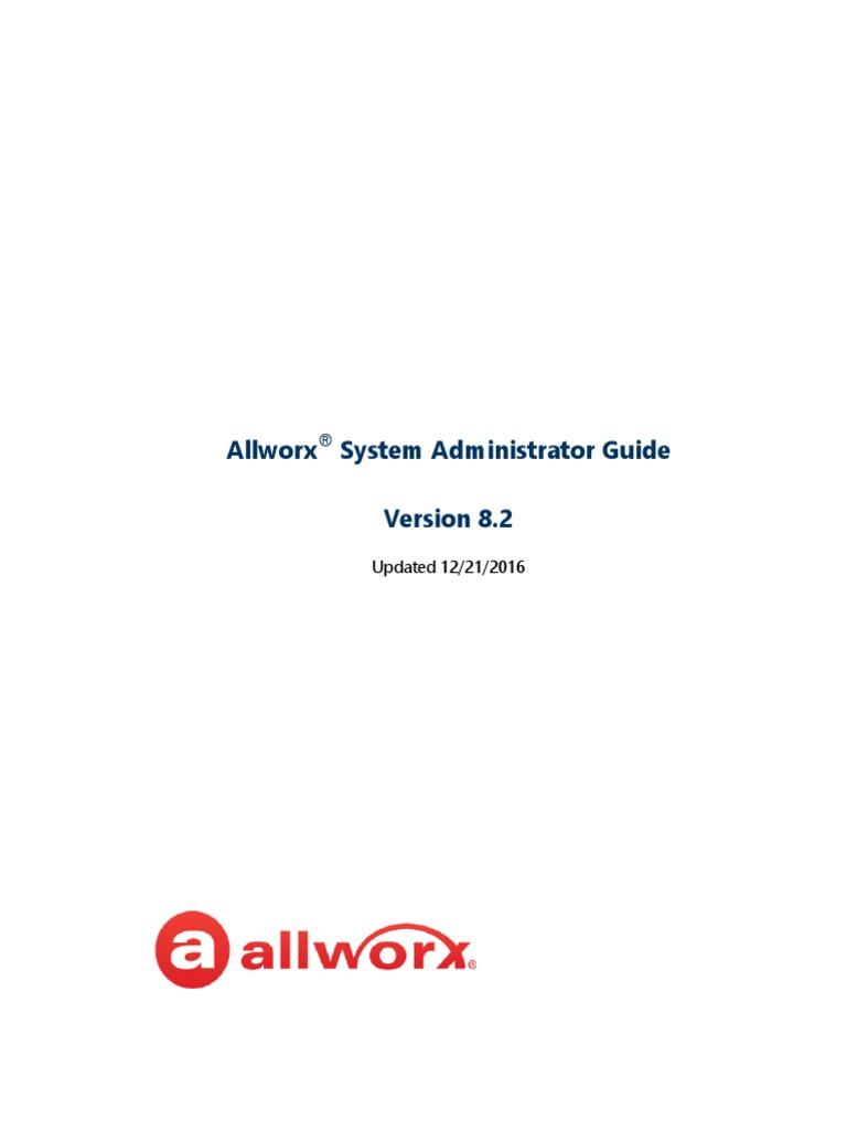 Allworx Administration Guide 1 | PDF | Microsoft Windows | Session Initiation Protocol