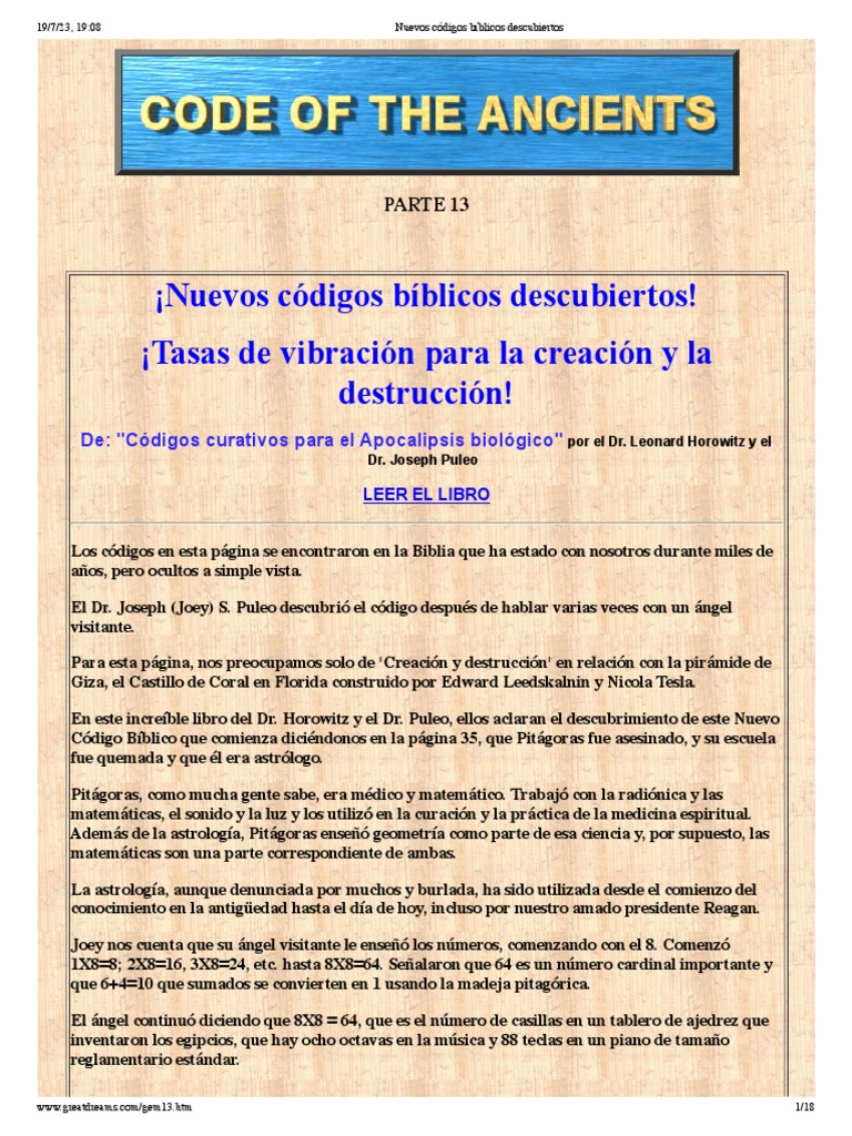 Nuevos Códigos Bíblicos Descubiertos | PDF | Lingüística